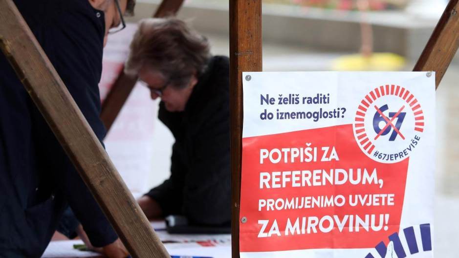 Hrvatski narod protiv mirovinske reforme: Sindikati prikupili više od ...